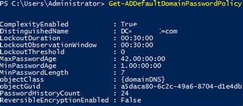 Configuring A Domain Password Policy In The Active Directory Windows