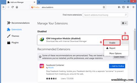 วิธีแก้ idm ไม่เด้ง ขึ้นมาให้ดาวน์โหลดใน firefox semihblogs