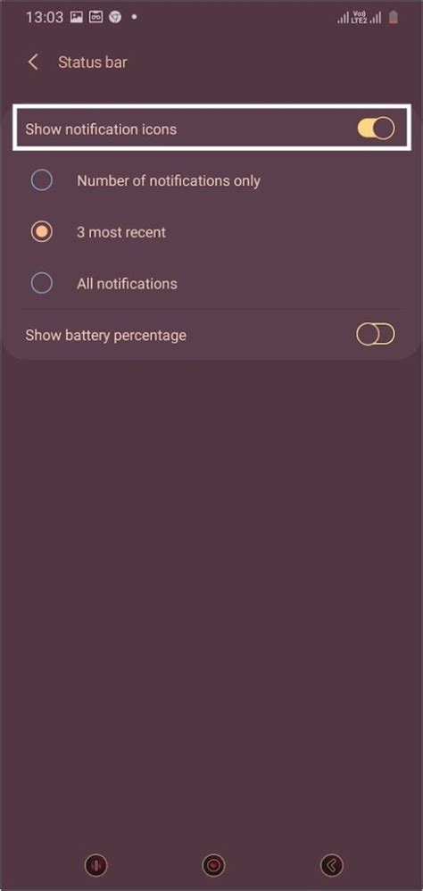 How To Hide Status Bar Icons On Samsung Galaxy Phones