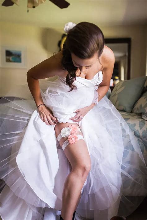Wedding Garter Bridal Garter Ivory Lace Keepsake Toss Shabby Chiffon