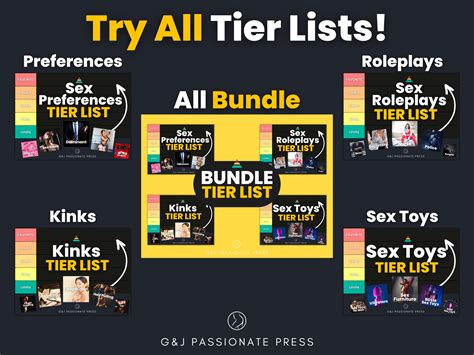 Sex Roleplays Tier List Tier Up Your Favorite Sex Scenes Etsy