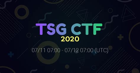 github tsg ut tsgctf2020 everything about tsg ctf 2020