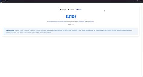 Github Dadangdut Electron Steganography Steganography Desktop App Made With Electron And