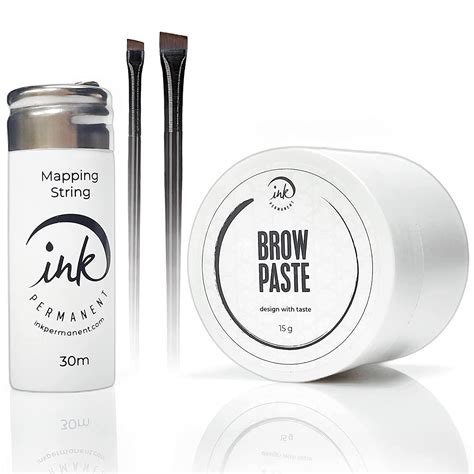 Ink Permanent White Brow Paste G White Premium Pre Inked Mapping String Ft Bottle And