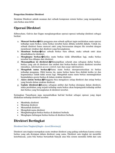 Struktur Direktori Pdf