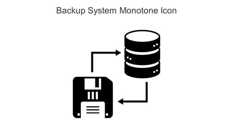 Backup System Monotone Icon In Powerpoint Pptx Png And Editable Eps Format Ppt Sample