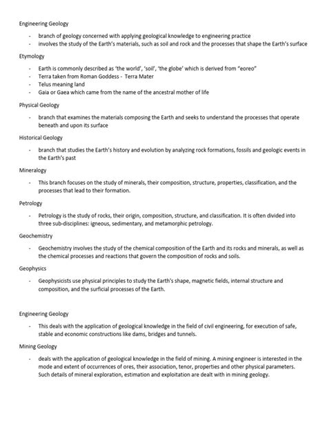 Engineering Geology Pdf Geology Stars