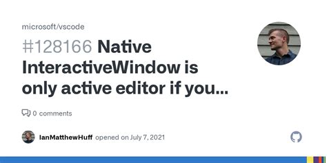 Native Interactivewindow Is Only Active Editor If You Click On The Tab Or Input Box Issue