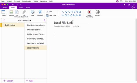 Mac How To Open Local Link From Onenote Office Onenote Gem Add Ins