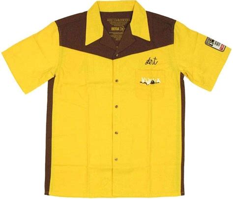 Ripple Junction The Big Lebowski Team Dude Bowling Gold Button Down