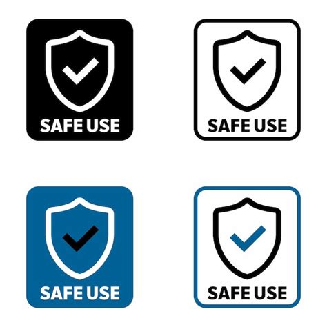 Premium Vector Safe Use Information Sign