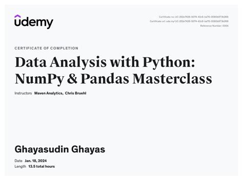 ghayasudin ghayas on linkedin pythonfordataanalysis certificationcomplete datascience
