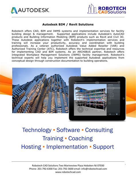 Pdf 7 Autodesk Bim Revit Solutions Robotech Cad … · Technology Software Consulting
