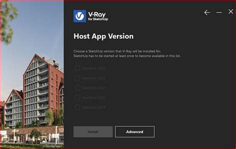 I Cant Choose The Version When Installing Vray V Ray For Sketchup Sketchup Community