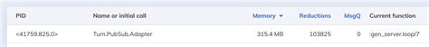 Phoenix Pubsub Adapter Process Using 300mb Of Memory How To