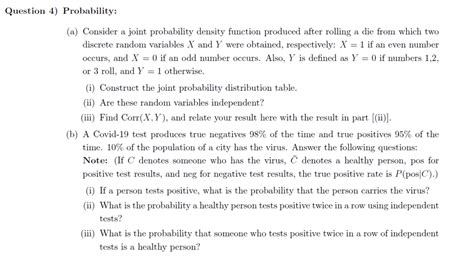 Solved A Consider A Joint Probability Density Function Chegg