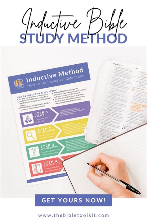 Printable Overview Of The Inductive Bible Study Method The Bible