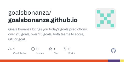 Github Goalsbonanza Goals Bonanza Brings You