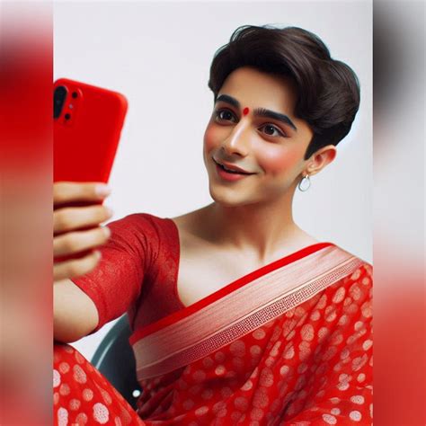 A Bengali Saree Wearing Boy Takes Selfie By Unknowntraveller2k24 On