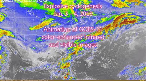 Explosive Cyclogenesis Off The East Coast A Low Pressure System That