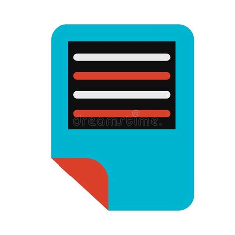 Electronic Text Document Symbol Glyph Vector Illustration Stock Vector Illustration Of Digital