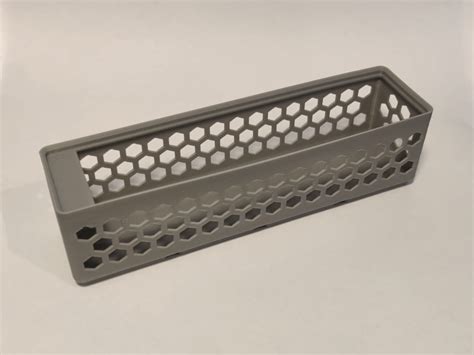 Gridfinity Bin 1x4 Hex Wall Remixed By Levi Moore Makerworld Download Free 3d Models