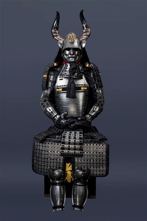 Black Samurai Armor Handmade Black Sanada Nobuyuki Clan Japanese