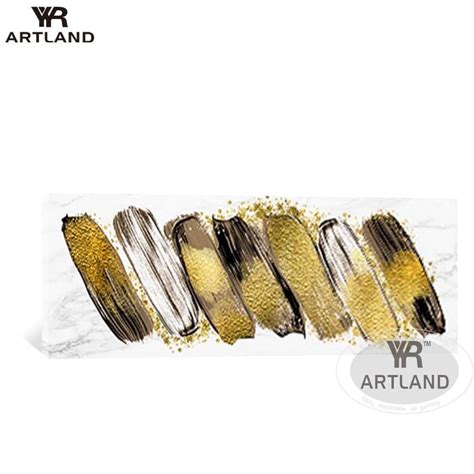 팝 핫 세일 골드 도금 웨딩 장식 100 손으로 그린 유화 캔버스에 거실 프레임 없음그림 And 서예 Aliexpress