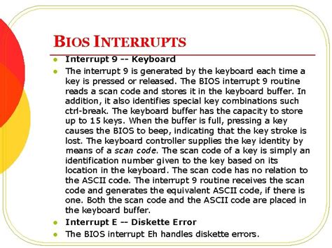 Microprocessor And Assembly Language Lecture11 Bios And Dos