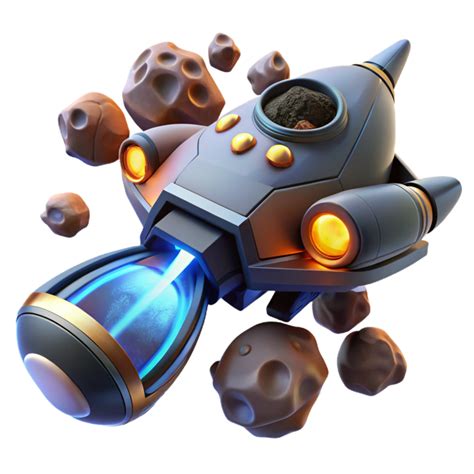 Asteroid Mining Ship Space Rocks A Dynamic Depiction Of A Mining Ship Extracting Resources