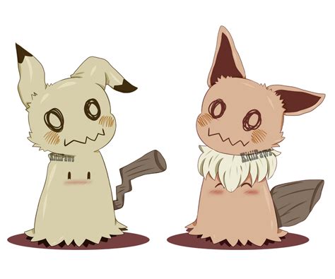 Mimikyu X Eevee By Kitiipaws On Deviantart