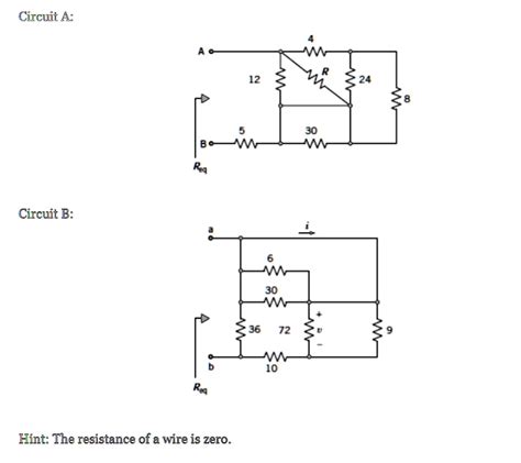 solved calculate the equivalent resistance for the following