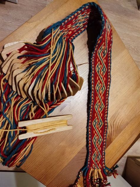 Colorful Inkle Weaving Patterns