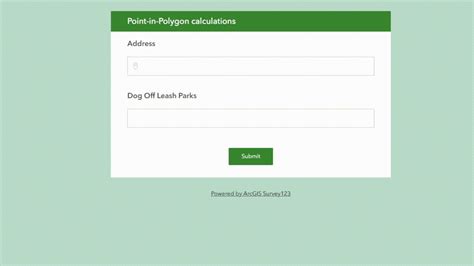 Create Point In Polygon Using An Address Location In Arcgis Survey123
