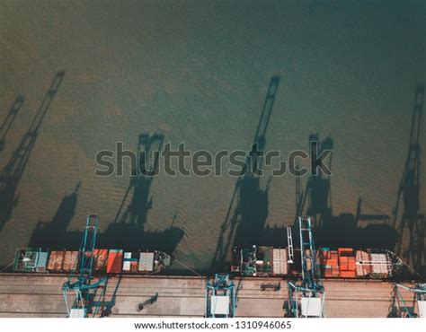 Container Ships Loading Unloading Dock Harbour Stock Photo 1310946065 Shutterstock
