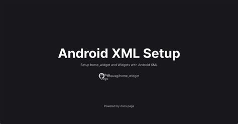 Android Xml Setup