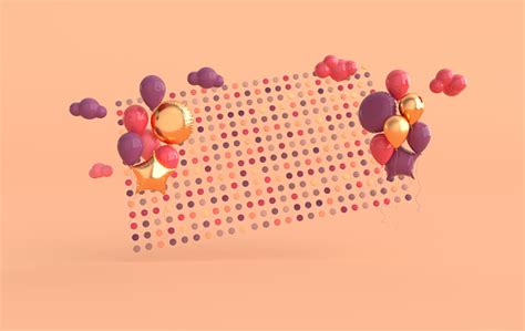 광택 다채로운 풍선 구름과 색종이 배경의 그림 생일 파티 홍보 소셜 미디어 배너 포스터를위한 빈 공간 3d 렌더링 사실풍선 0명에 대한 스톡 사진 및 기타 이미지 Istock