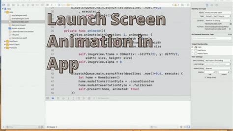 Splash Screen Custom Launch Screen In Swift Launch Screen Animation In App Swift 53 Ios