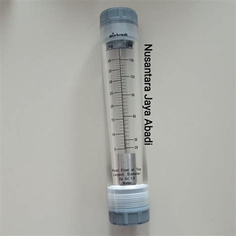 Jual Flow Meter Flowmeter Rotameter Water Tube Drat 1 Inchi 150 Lpm