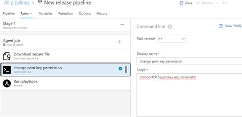 Run Ansible Playbook From Azure Devops Release Pipeline