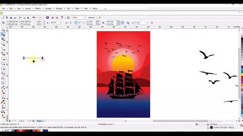 Learn How To Create Vector Nature Background In Coreldraw Ahsan Sabri Youtube
