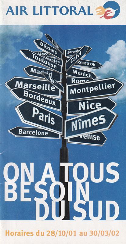 Air Littoral Timetable Image Gallery Class 1a 1980s