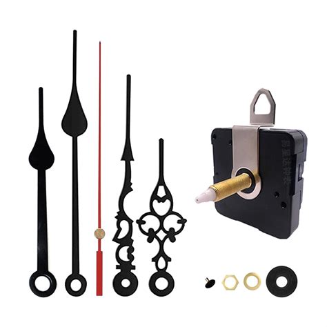 Wall Clock Mechanism Movement Repair Set Metal Long Shaft Repair Clock Mechanism Hands For