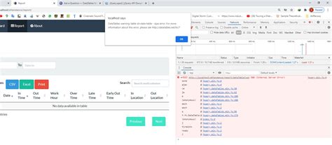 Datatables Ajax Error And 500 Internal Server Error · Issue 10 · Abedputraattendance Login