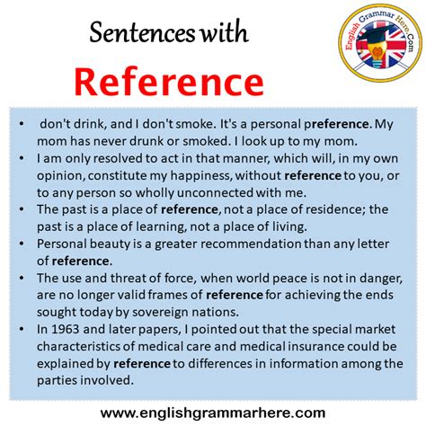 Sentences With Reference Reference In A Sentence In English Sentences For Reference English