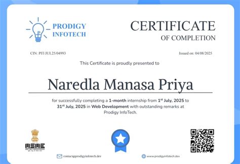 Webdevelopment Internshipexperience Certificate Recommendation