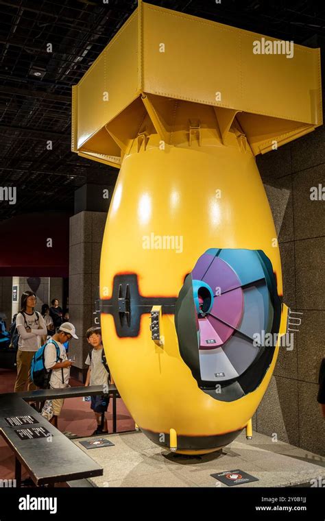 Replica Of Fat Man In Atomic Bomb Nagasaki Peace Memorial Museum