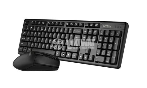 Безжична клавиатура A TECH N черна ВИКИВАТ