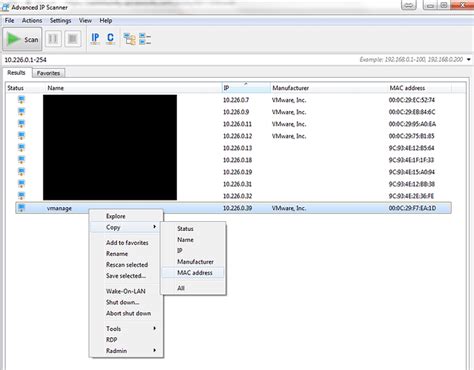Advanced IP Scanner MAC Address Display Networking Spiceworks Community