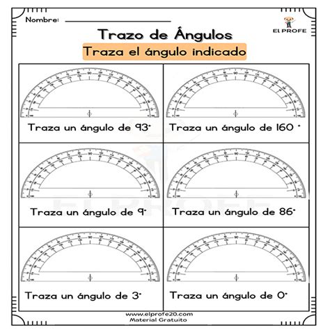 Ejercicios De Trazo De ángulos
